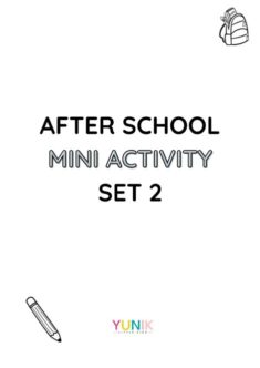 After school mini activity set 2 | Yunik Little Kids