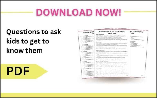 60 Questions to ask kids to get to know them | Yunik Little Kids